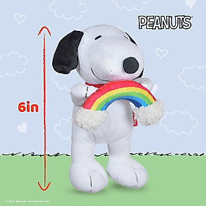 Peanuts for Pets Peanuts: Love 6” Snoopy Rainbow Squeaker Pet Toy 6" Snoopy Love Squeaky Pet Toy | Peanuts Dog Toys, Snoopy | Love Gifts for Pets, Snoopy Rainbow Toys for Dogs