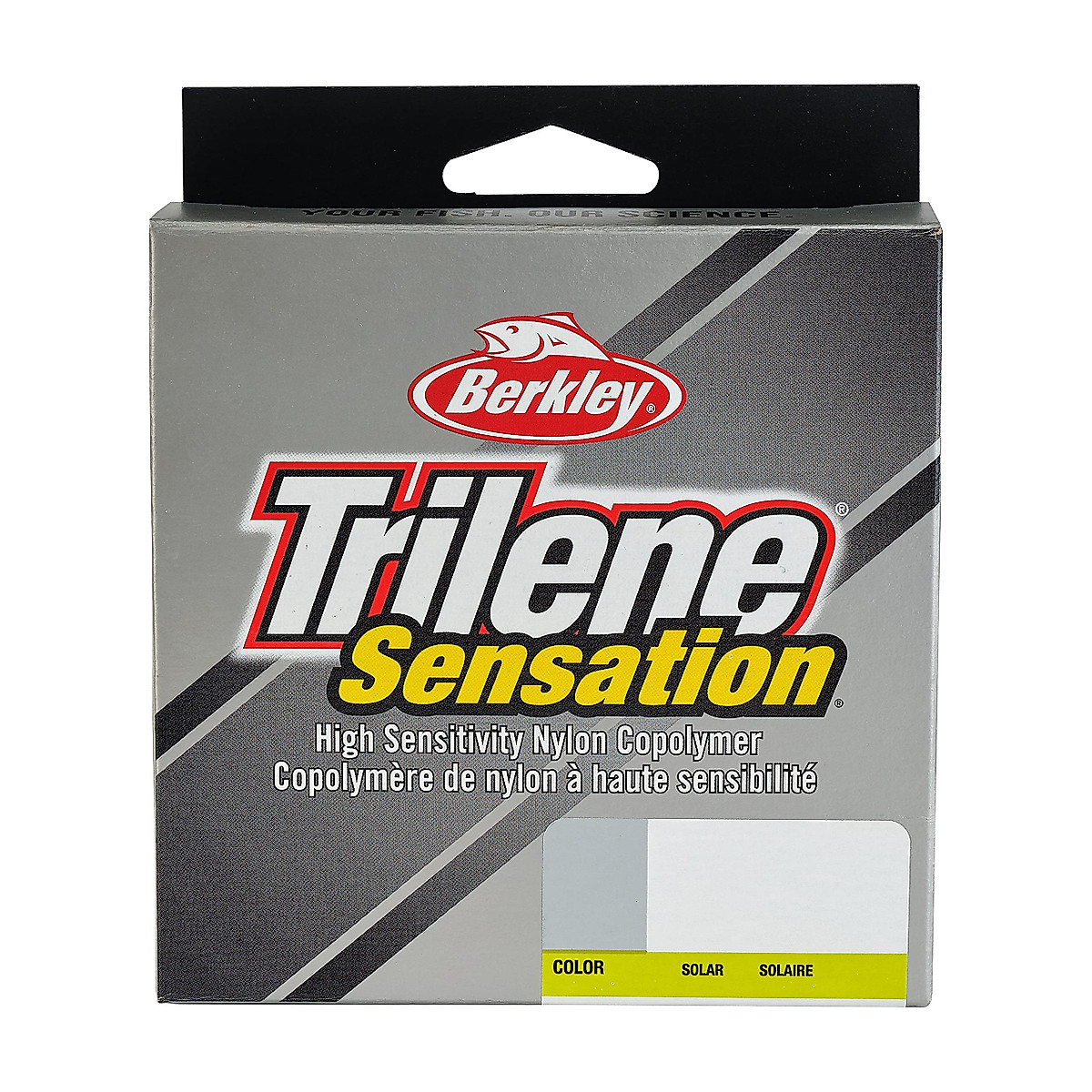Berkley Trilene® Sensation, Solar, 10lb | 4.5kg Monofilament Fishing Line, Suitable for Freshwater Environments