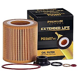 Premium Guard Oil Filter, Extended Life Premium Guard5607EX| Fits BMW 2007-18 X5, 2007-13 328i, 2013-17 X3, 2012-16 328i, 2007-17 X3, 2007-15 335i, 2013-16 328i xDrive, 2009-13 328i xDrive