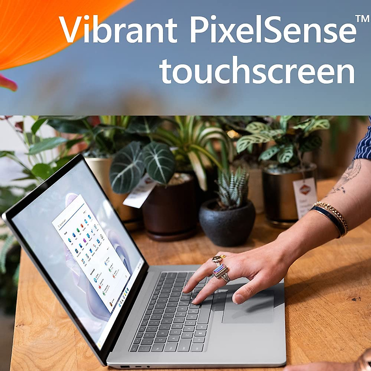 Microsoft RBY-00001 Surface Laptop 5 15" Intel i7, 8GB/256GB Touch, Platinum Bundle 365 Personal 15 Month Subscription