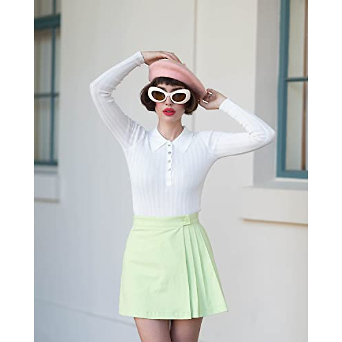 The Drop Women's Butterfly Retro Skort by @afashionnerd, L