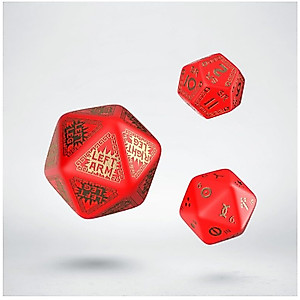 Q-Workshop Runequest Red & Gold Dice Set