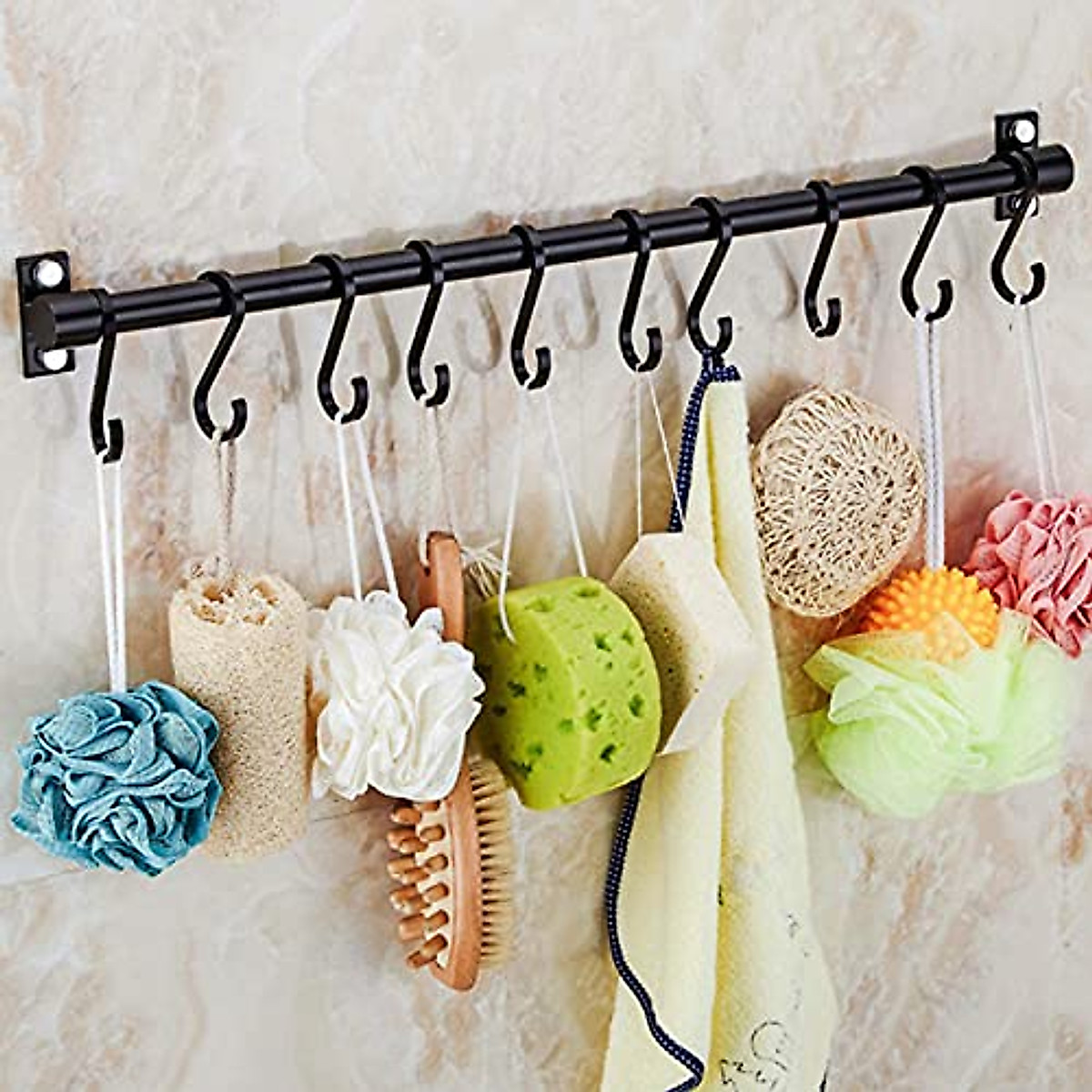 DINGEE 18 Pack Heavy Duty S Hooks, 3.5 Inch Aluminum Flat S Hooks for Hanging Pots and Pans, Jeans Hooks for Closet,Plants, Clothes, Kitchen Pot Rack Hooks, Mugs,Lights,Wind Chimes,Bathroom
