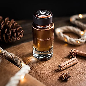 Mercedes-Benz - Le Parfum - Irresistible Fragrance For Men - Wood And Leather Scent - For Dynamic, Leading Personalities - Pink Pepper, Bergamot, Violet Leaves, Amber Notes - Eau De Parfum - 4 Fl Oz