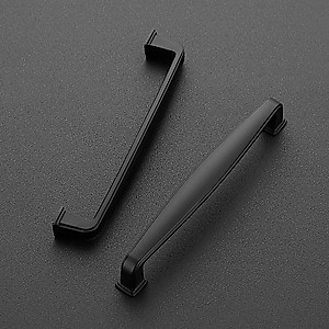 Ravinte 30 Pack Solid 5 Inch Kitchen Cabinet Handles Matte Black Cabinet Pulls Black Drawer Pulls Kitchen Cabinet Hardware Kitchen Handles for Cabinets Cupboard Handles Drawer Handles