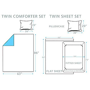 Kidz Mix Rainbow Unicorn Bed in a Bag, Twin