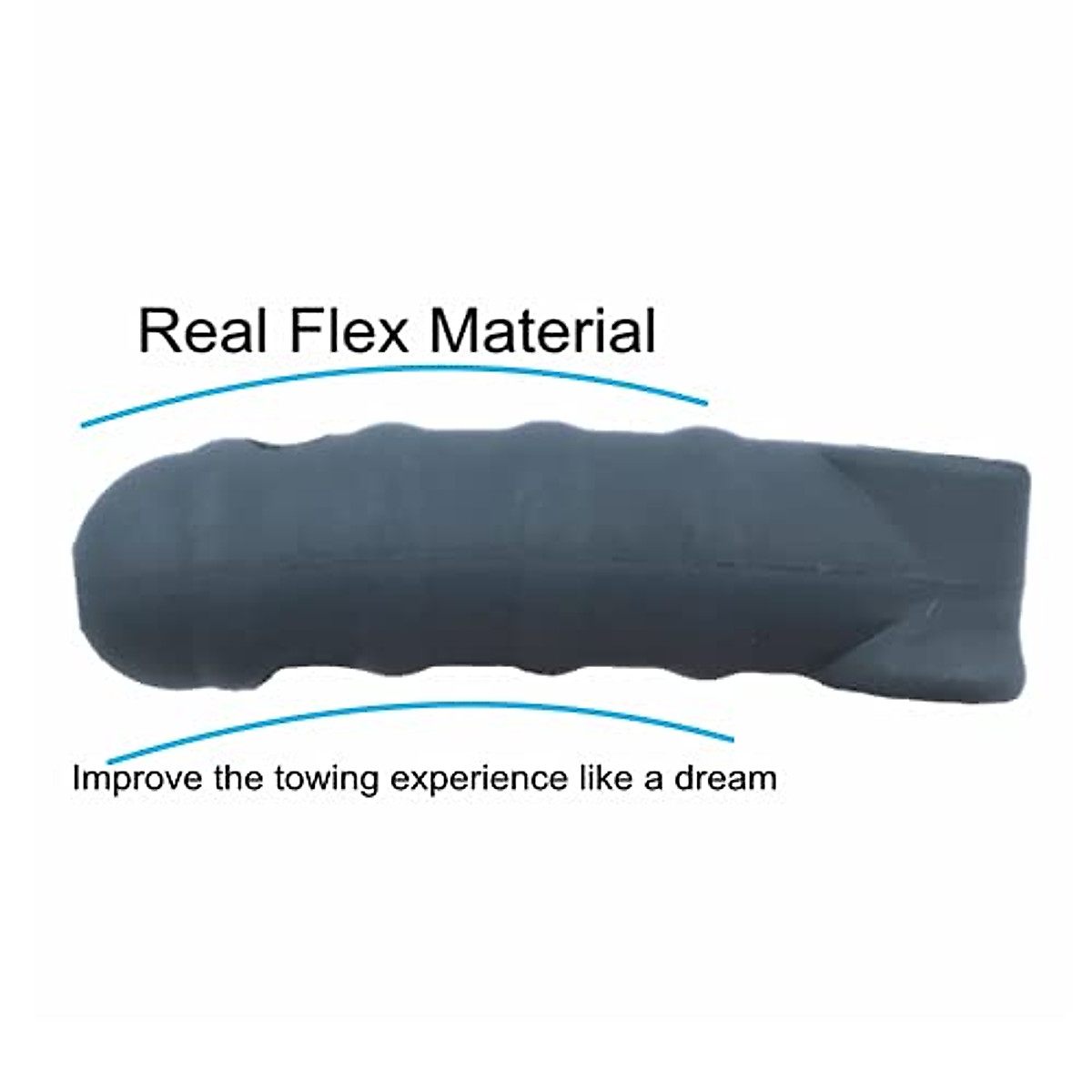 Flex Connector for Burley Bike Trailer Hitch System Elastic Material Round/Square Tow Arm (Square)