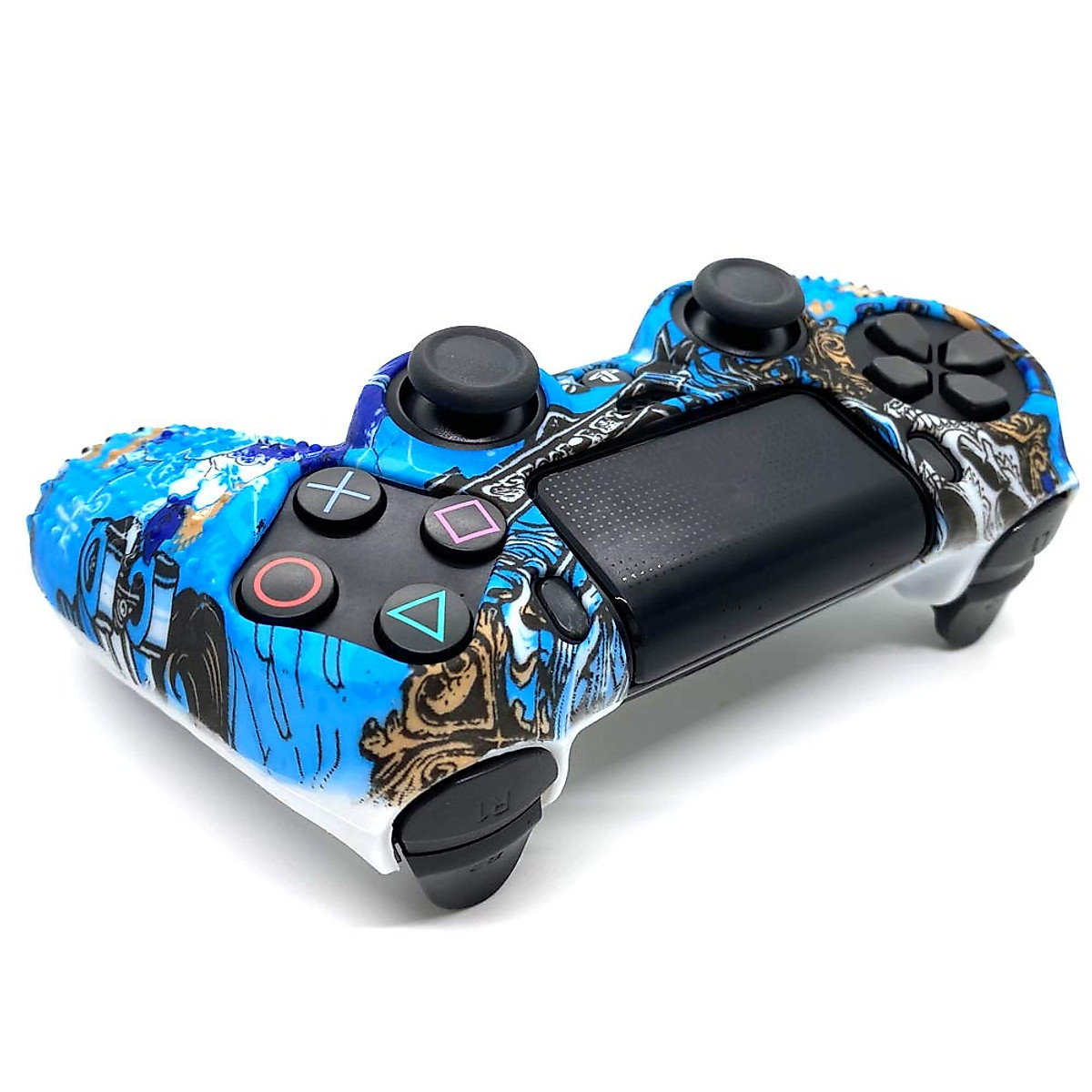 Antil-Slip Silicone Controller Cover Protective Case for PS4/SLIM/PRO Controller Soft Cover Skin for Dualshock 4 Controller with 2 Thumb Grips(Witch)