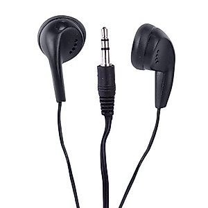 Everyday Wholesale Lots Black Earbuds Bundle Bulk in-Ear Earphones 124 Pack