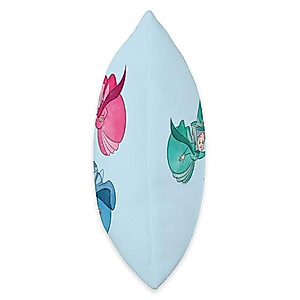 Disney Sleeping Beauty Good Fairies Flora Fauna Merryweather Throw Pillow, 18x18, Multicolor