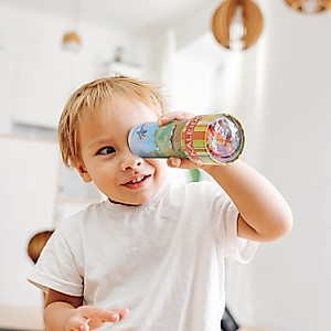 iKeelo Classic Tin Kaleidoscope, 2 Pack Kids Educational Kaleidoscope Toy with Metal Body, Birthday Gift for Boys and Girls (Under Water World -2 Units)