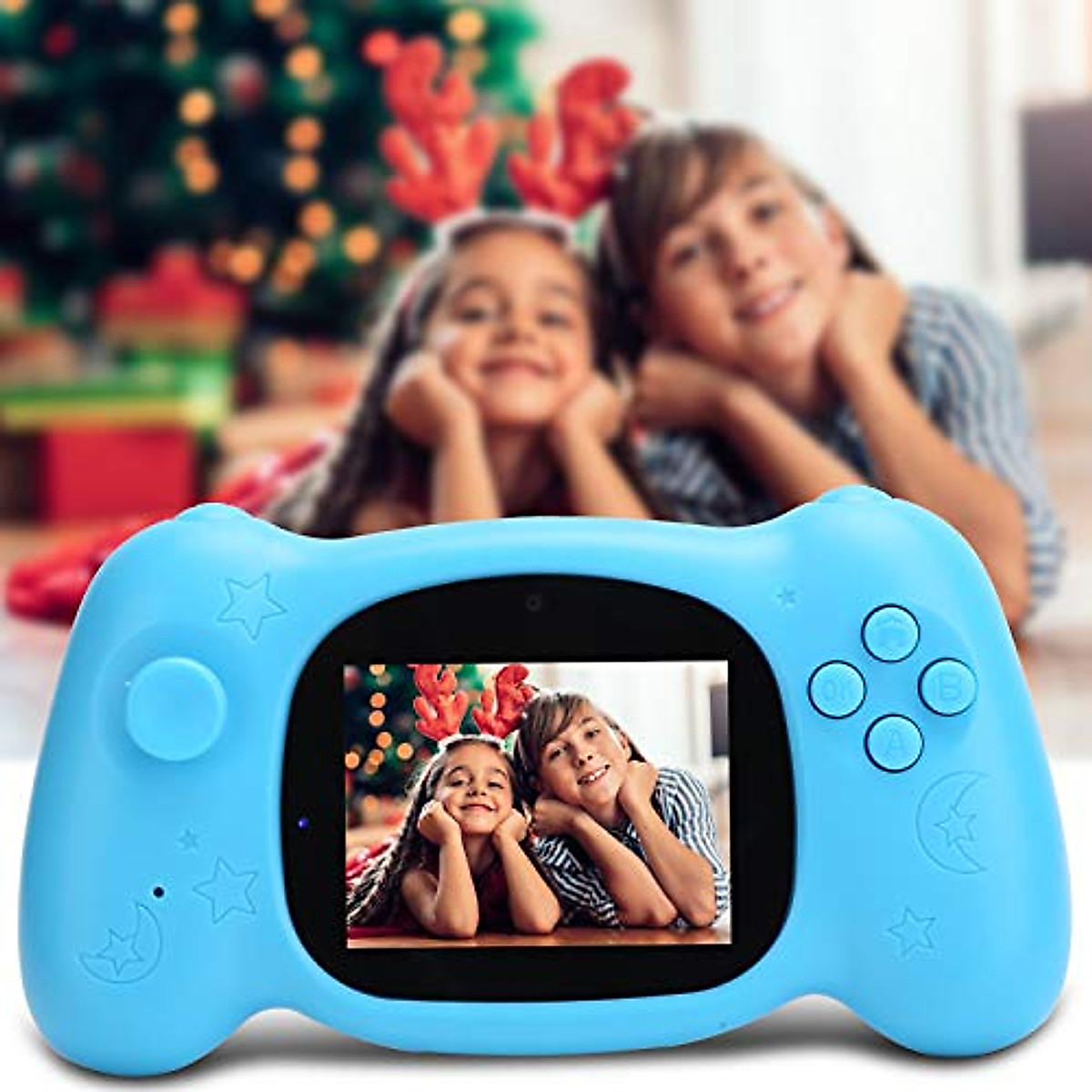 CUTULAMO Children Video Camera, Children Camera 12Mp Photos for Birthday for Kids for Thanksgiving for Christmas(Blue)