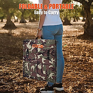 CROS Portable Solar Panel 200W 18V Foldable Solar Charger Kit Solar Generator with MC-4 Output for Phones RV Laptops Van Camping Off-Grid Outdoor Emergency