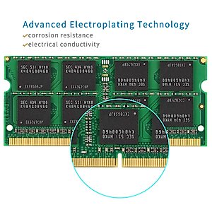 TECMIYO Ram 16GB Kit (2x8GB) DDR3L-1600 SODIMM (PC3-12800S), DDR3 RAM 16GB PC3L 12800 2Rx8 1.35V/1.5V CL11 Non-ECC Unbuffered 204-Pin Notebook Laptop RAM Memory Upgrade Kit