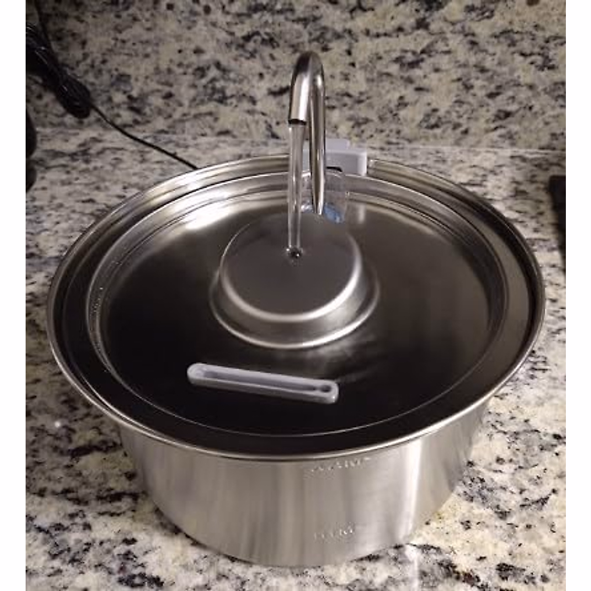 KOOGMOON Cat Water Fountain Stainless Steel, 108oz/3.2L Automatic Cat Fountain, Multi-Filtration, Easy to Clean, Ultra Silent Dog Water Dispenser for Cats, Dogs and Other Pets