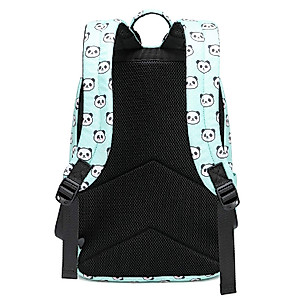 Abshoo Lightweight Cute Panda Backpacks for Girls School Backpacks With Lunch Bag (3pc Panda Teal)