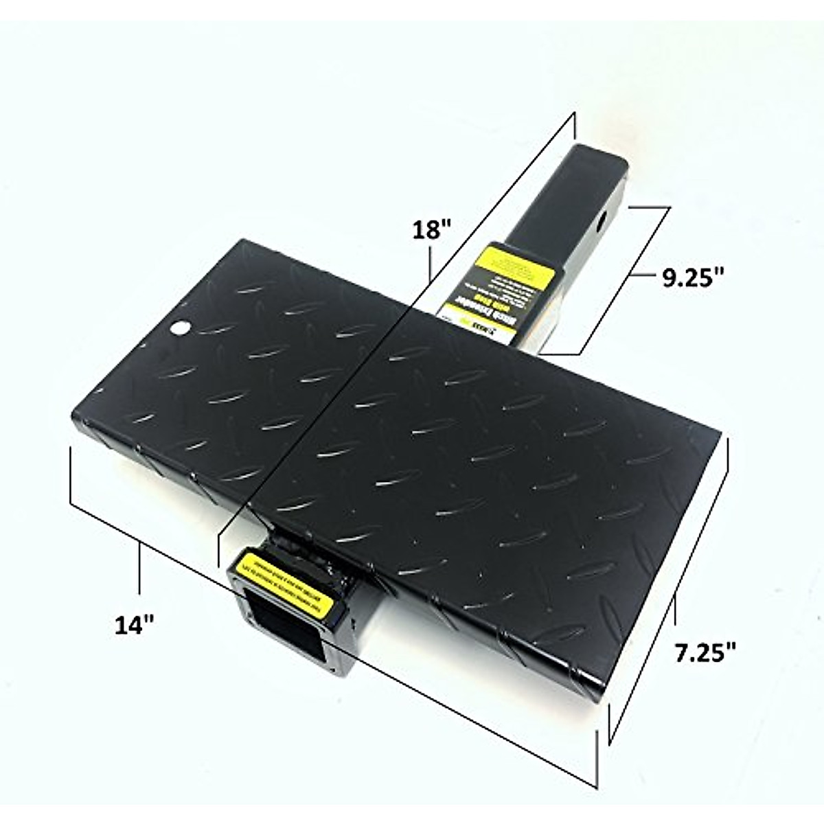 MaxxHaul 70069 Hitch Extender With Step, 4000-lb Max Towing Weight, 400-lb Tongue Weight.