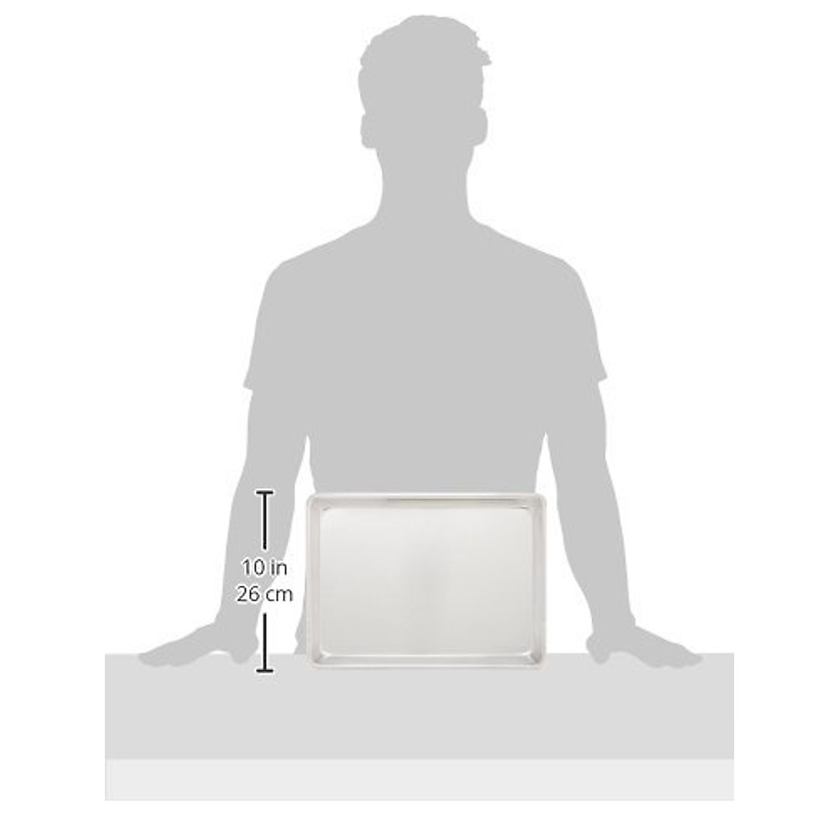 Norpro, Aluminum 3274 Jelly Roll Baking Sheet, 13 inches x 9.5 inches x 1 inch