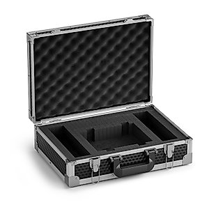 Phenyx Pro Medium Size Carrying Case, Customizable Pre-Diced Foam, Aluminum Alloy Sturdy Build, Suitable for Wireless Mic System Storage & Camera Gear Transportation