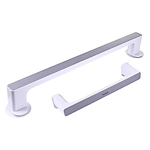 Cabilock No Punch Towel Rack Wall Mount Towel Holder Stainless Steel Towel Suction Cup Towel Holder 2pcs Kitchen Towel Bar Wall Mounted Towel Rack Shower Towel Rod Traceless Towel Rack Pp