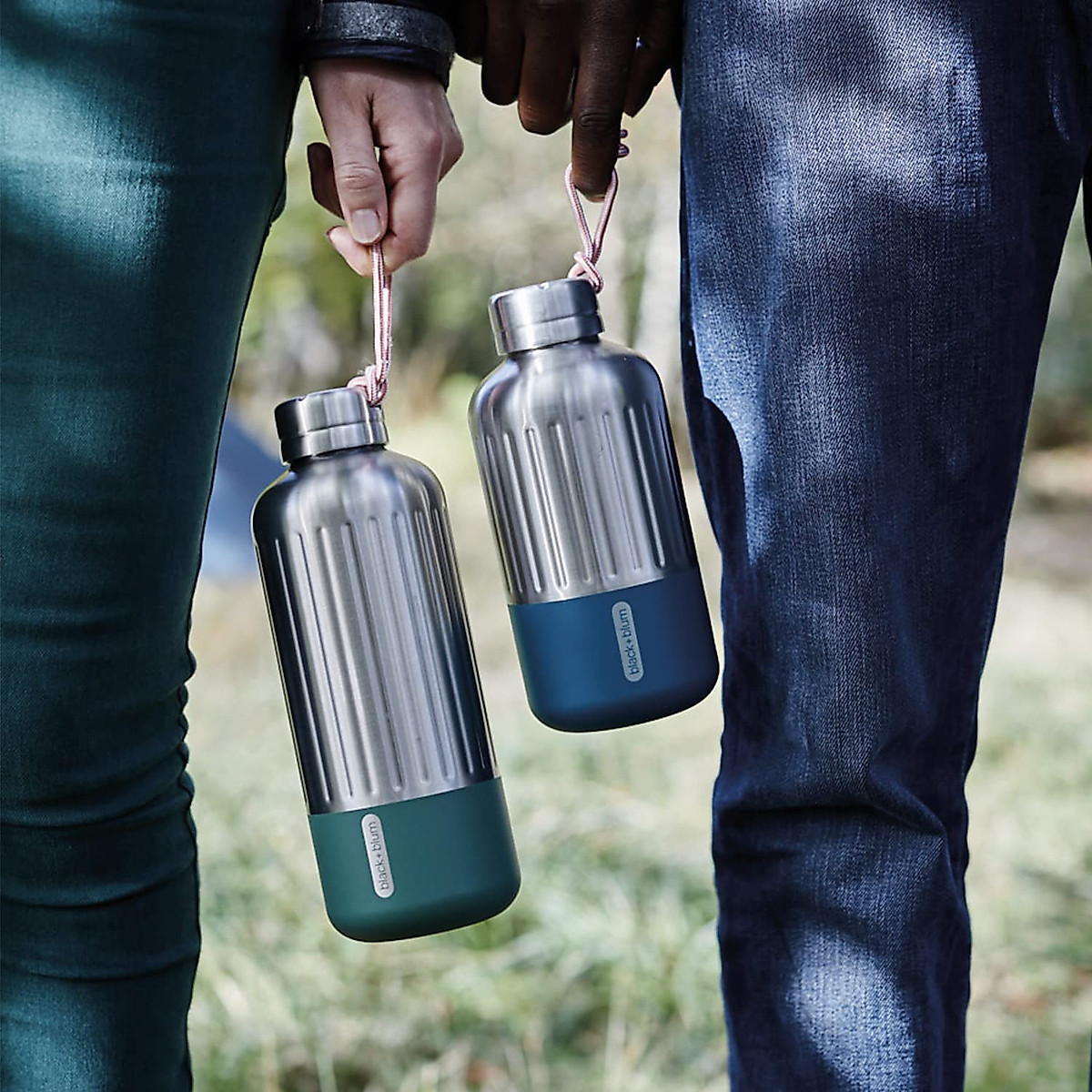 black+blum Explorer Insulated Flask, Small, Olive, 650 ml