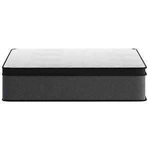 Merrick Lane Lofton 13" Euro Top Hybrid Mattress - Full Size - Individually Wrapped Pocket Springs - Certi-PUR US Certified Foam - Ships Compressed in a Box