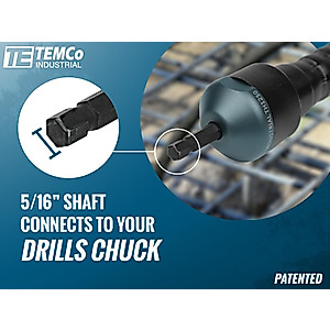 TEMCo Cordless Concrete Vibrating Tool, Drill-powered Concrete Vibrator
