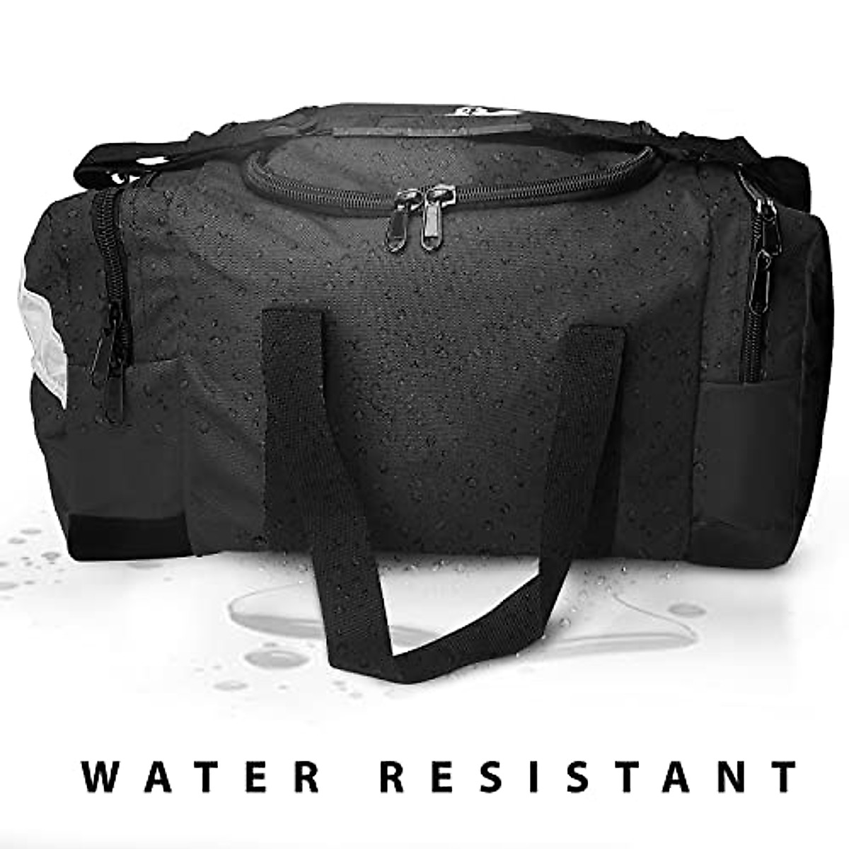 ASA TECHMED Large EMT First Responder Trauma Medical Bag Empty for Home 21x12x9 Inches, Office, School, EMTs, Paramedics, First Responders, Black