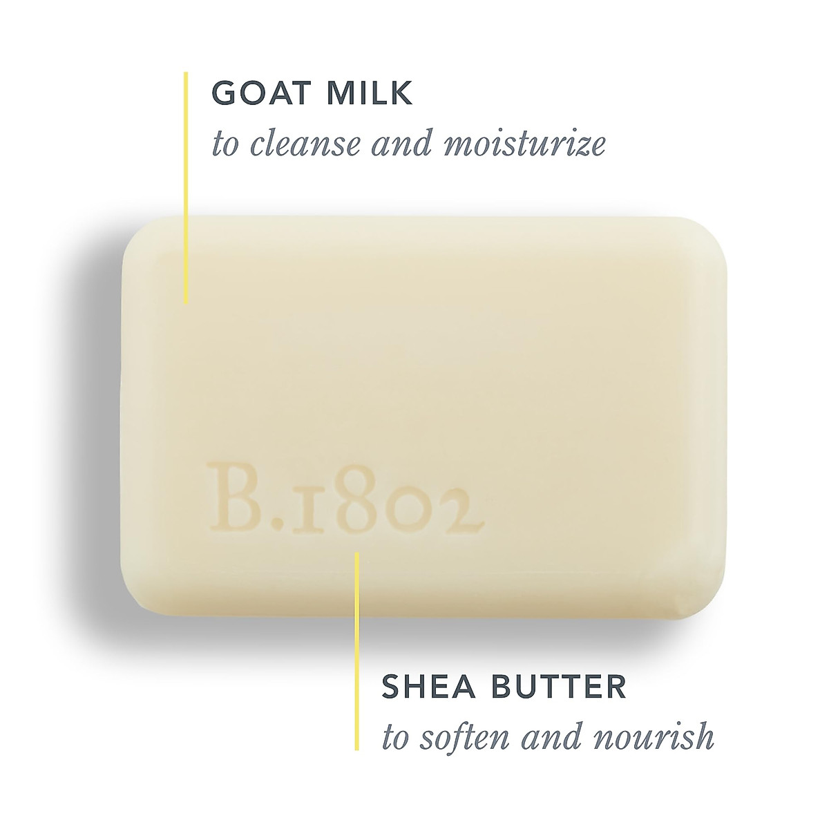 Beekman 1802 Goat Milk Body Soap Bar 3-Piece Set, Lavender - Scented - 3.5 oz - Nourishes, Moisturizes & Hydrates - 100% Vegetable Soap with Lactic Acid - Good for Sensitive Skin - Cruelty Free