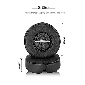 Adhiper Replacement Mixr Earpads Replacement Ear Pads Protein PU Leather Ear Cushion is Compatible with Mixr On-Ear Headphones (Red)