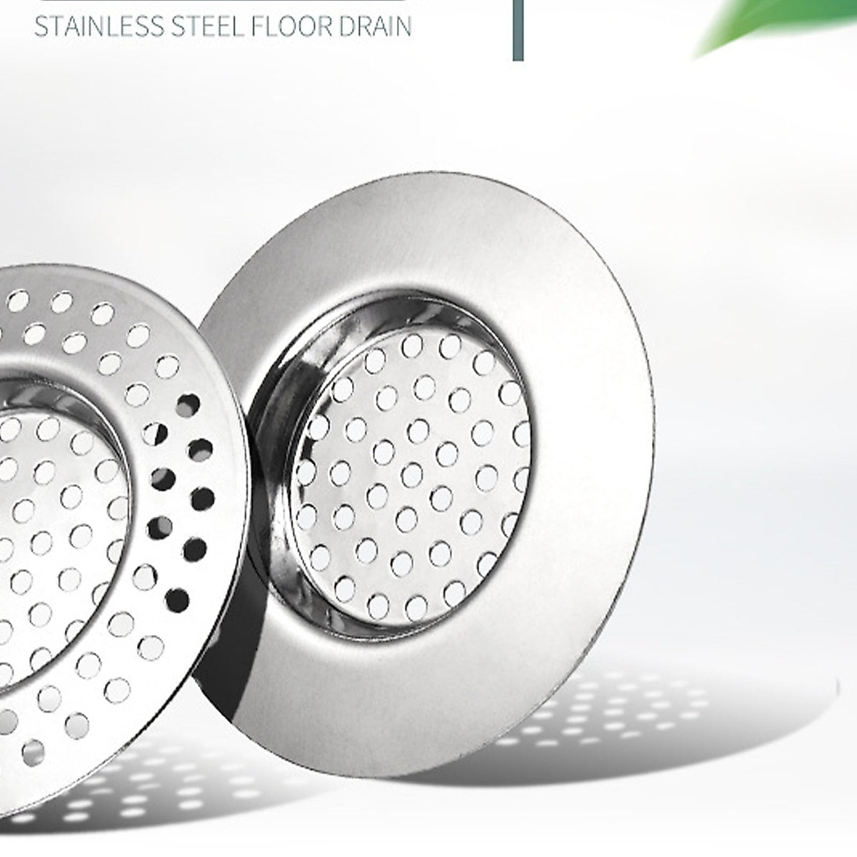 Eurollar Shower Drain Cover Hair Catcher, Bathroom Sink Drain Strainer, Stainless Steel Bathtub Drain Filter Basket, Anti Clog Shower Hair Catcher, for Kitchen, Laundry, Bathroom,