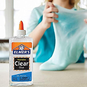 Liquid School Glue, Clear, Washable, Pack of 3-1