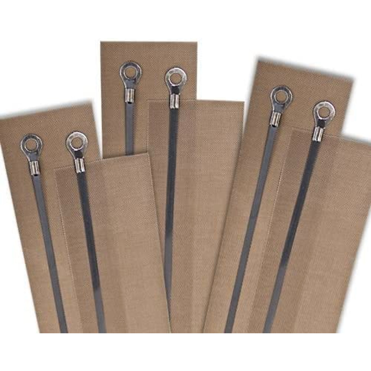 Impulse Sealer Replacement Parts 16 Inch Heat Seal Strips Teflon Tapes Sealer Replacement Element Grip Impulse Sealer Heating Element Service Spare Repair Kit-6 Pack