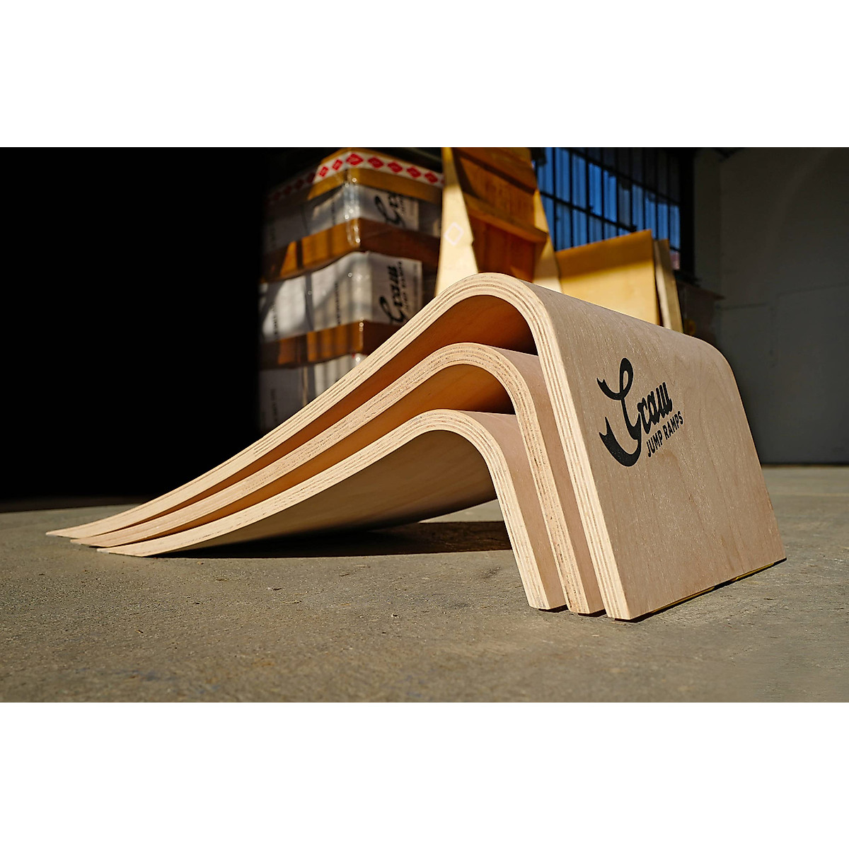 Graw Jump Ramps J20-7.9" Wooden Launch Ramp for Skateboard, BMX and More