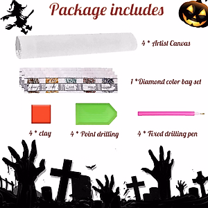 FLJZCZM Fall Pumpkin Diamond Painting Art Kits for Adult,Halloween Gnome DIY 5D Round Full Drill Crafts Diamond Gem Dotz Art Kit Gifts for Beginners Home Wall Decor Christmas Thanksgiving 12"x16"