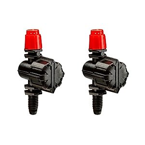 Rain Bird MSF2PKS Drip Irrigation 10-32 Threaded Micro-Spray Nozzle, 360° Full Circle Pattern, 0 - 10' Spray Distance, 2-Pack