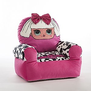 JoJo Siwa Rainbow Plush Structured Bean Bag Chair