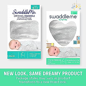 SwaddleMe by Ingenuity Original Swaddle - Preemie Size, Up to 7 Pounds, 1-Pack Baby Swaddle Blanket Wrap