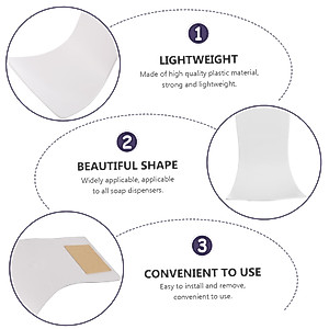 Cabilock 13 pcs Water Tray Foam Soap Tray Kitchen drip Tray Hand soap Plastic soap Dispenser Holder Automatic soap Drinking Plastic Container Plastic Drip Tray White Liquid Dispensing Tray