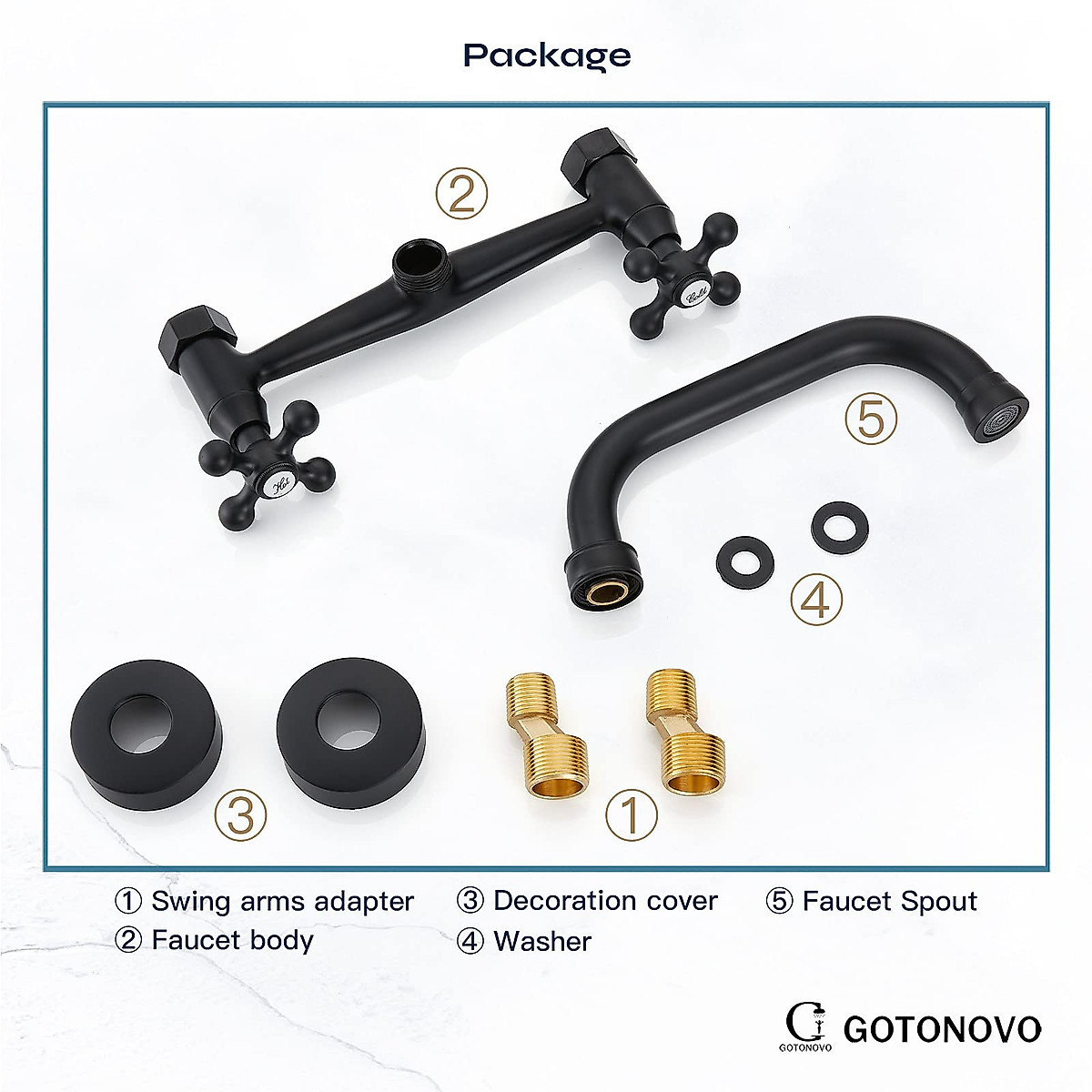 Oil Rubbed Bronze 8’’ Shower Faucet 2 Lever Handle Bathtub Spout 3 Function Bathroom Wall Mount Kitchen Faucet 8’’ Center 9’’ Spout Reach 2 Cross Handle Victorian Kitchen Sink Faucets