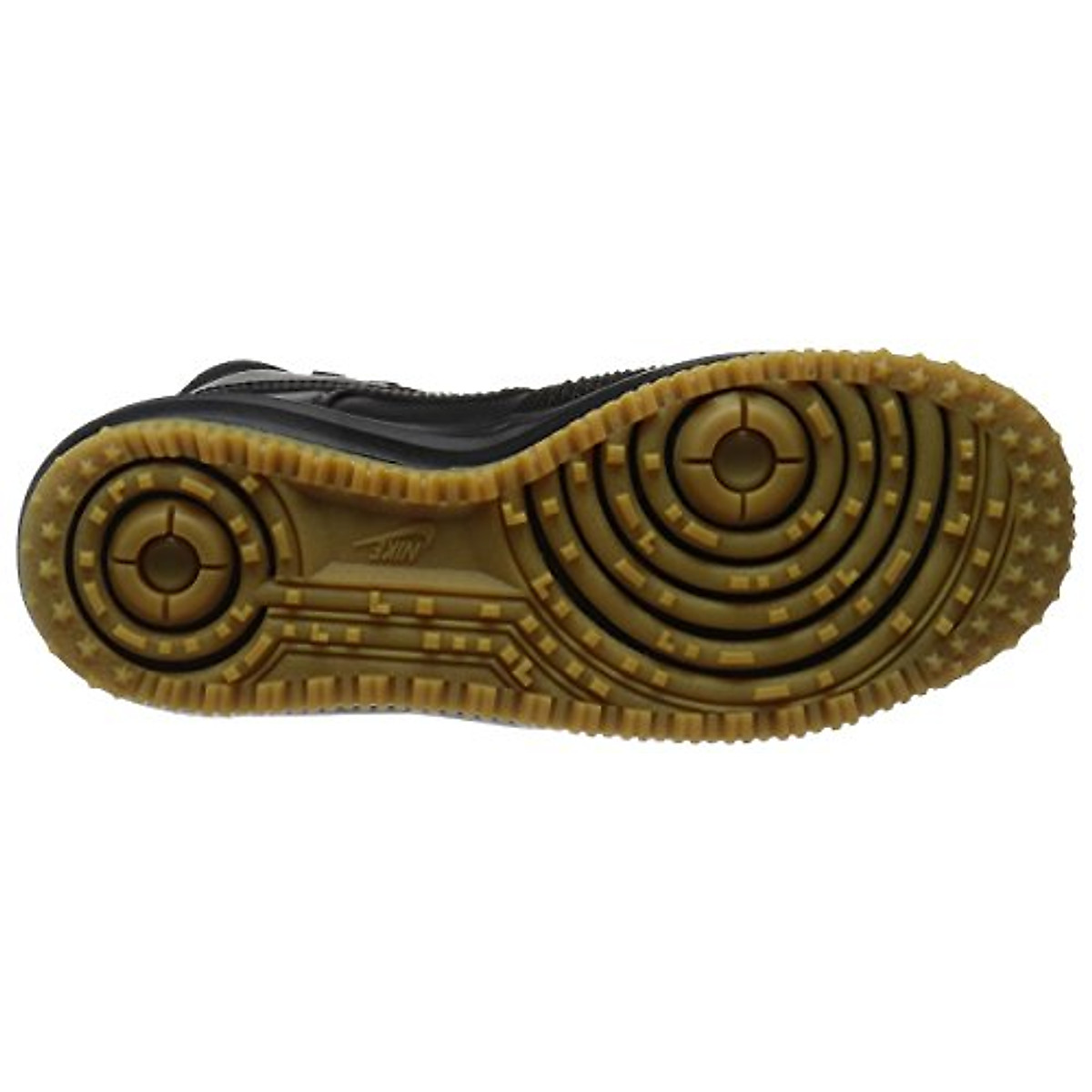 Nike Mens Lunar Force 1 Duckboot Black/Black/Metallic Silver/an Boot 10 Men US