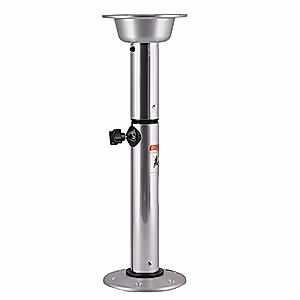 Emoshayoga Telescopic Pedestal, Telescopic 22‑28in Table Pedestal Kit Save Space with City for Motorhomes for Marine Yachts for Station Wagons Motorhomes