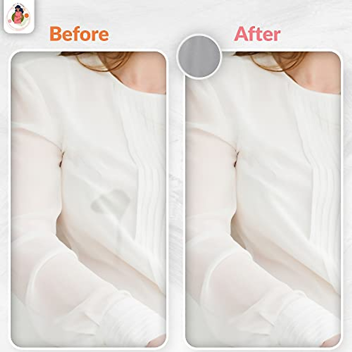 365 Mommy Nursing Pads for Breastfeeding Mothers Organic-Comfortable-Uniquely Crafted Washable Pads Super Absorbent Breastfeeding Pads Leak Proof Organic Bamboo (Gray)