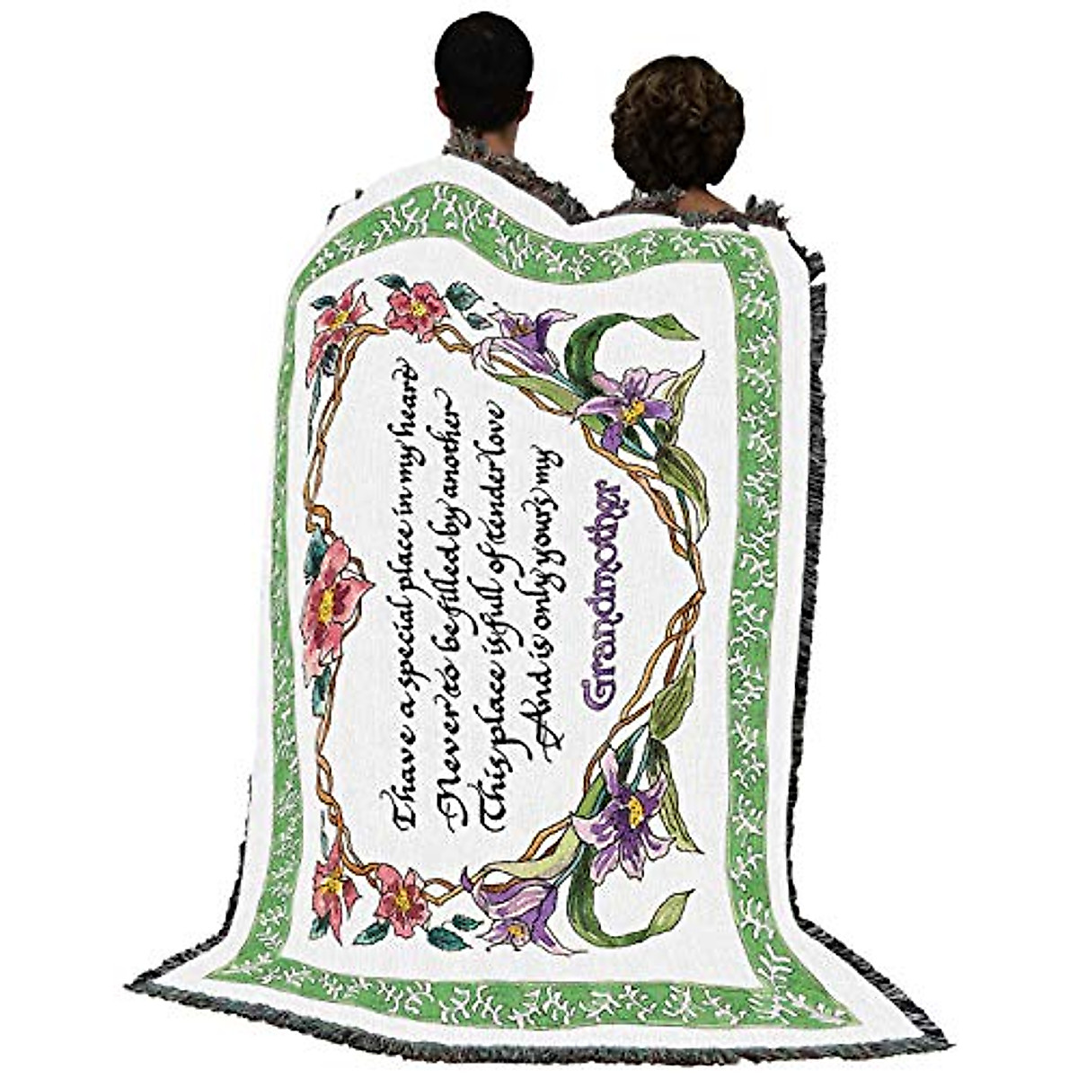Pure Country Weavers Grandmothers - Tender Love Blanket by Audrey Jean Roberts - Gift Tapestry Throw Woven from Cotton - Made in The USA (72x54)