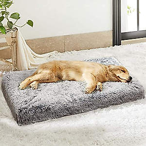 Western Home Large Dog Beds for Large Dogs, Waterproof Orthopedic Dog Bed - Egg Crate Foam Dog Bed with Removable Washable Cover, Dog Crate Bed with Non-Slip Bottom for Dog Crate