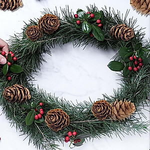 Deloky 150 PCS Christmas Natural Mini Pine Cones- 2CM Thanksgiving Small Pinecones Ornaments Vase Fillers for DIY Crafts, Home Decorations,Fall and Christmas,Wedding Decor