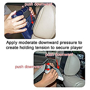 TFY Universal Car Headrest Mount Holder for Portable DVD Player