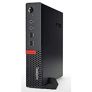 Lenovo ThinkCentre M910q Tiny Desktop (Black) - Intel Quad-Core i7-6700T 2.90GHz - 16GB RAM - 256GB SSD - Win 10 Pro (Renewed)
