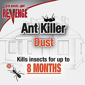 REVENGE Ant Killer Dust, 1 lb. Ready-to-Use Long Lasting and Waterproof Formula for Indoors & Outdoors, Perimeter Treatment