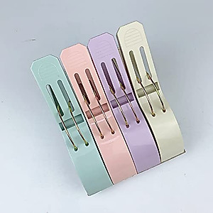 JUNDE 12 Pcs Beach Towel Clips Chair Clips Towel Holder for Pool Chairs on Cruise-Jumbo Size,Plastic Clothes Hanging Clips Clamps to Keep Your Towel from Blowing Away